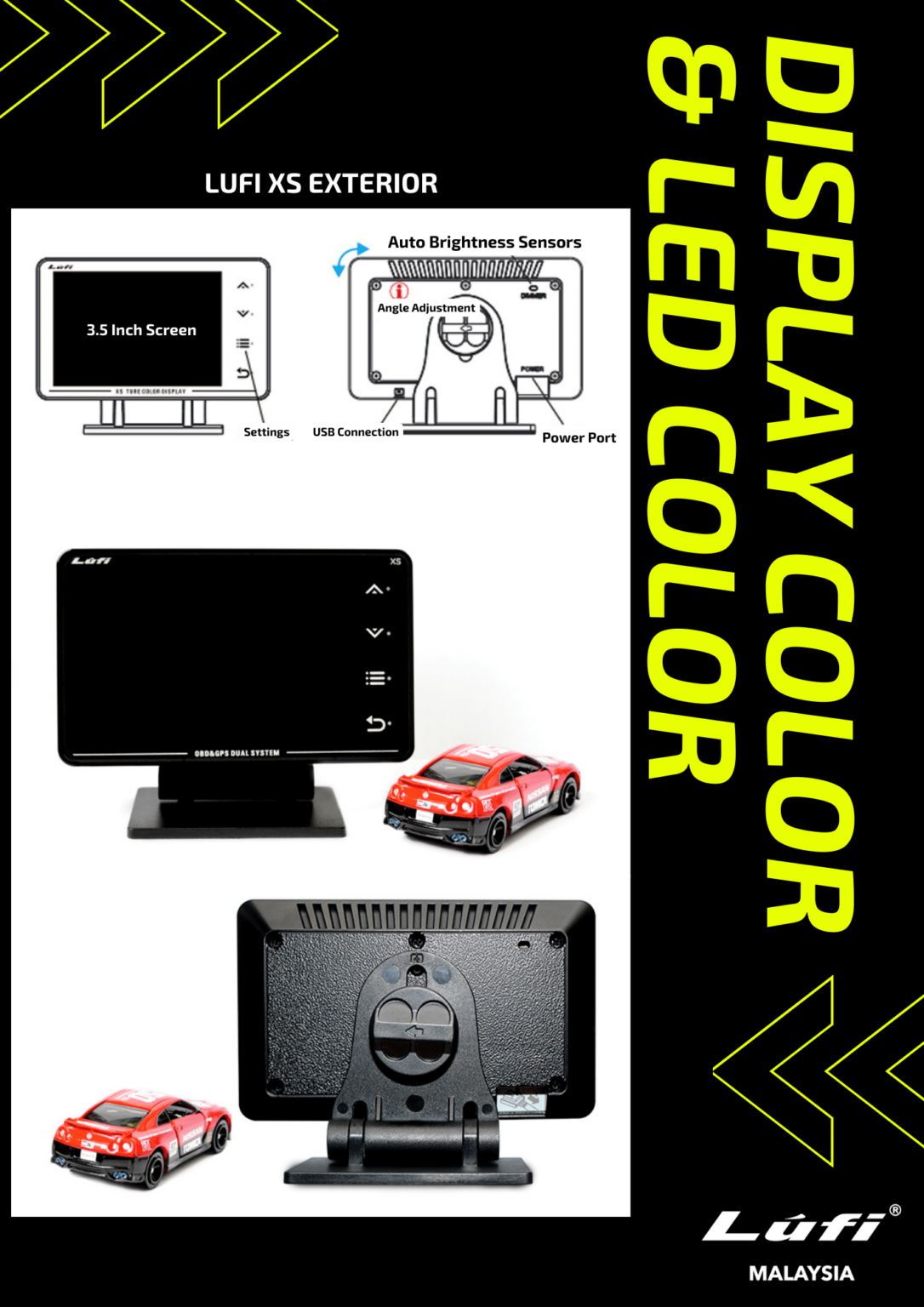 LUFI XS Revolution OBD2 Meter Gauge - Lufi Malaysia