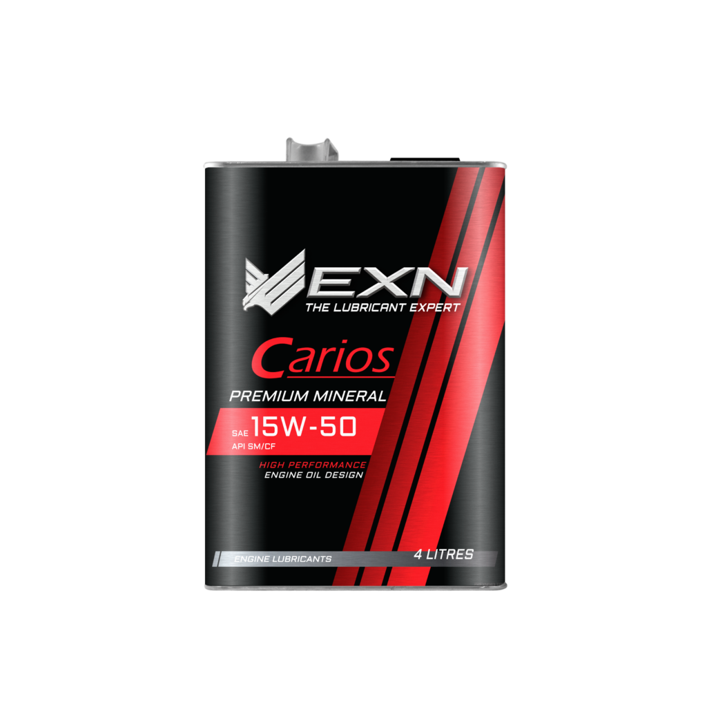 EXN - CARIOS SAE 15W50 - PREMIUM MINERAL -6,000 4L - Lufi Malaysia