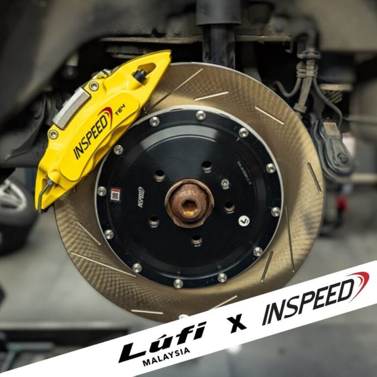 INSPEED TE4 Rear 4 POT Brake Caliper (BUILD IN E-BRAKE) - Lufi Malaysia